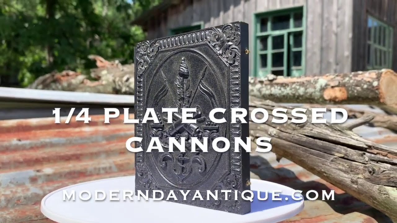 Quarter Plate Crossed Cannons - YouTube