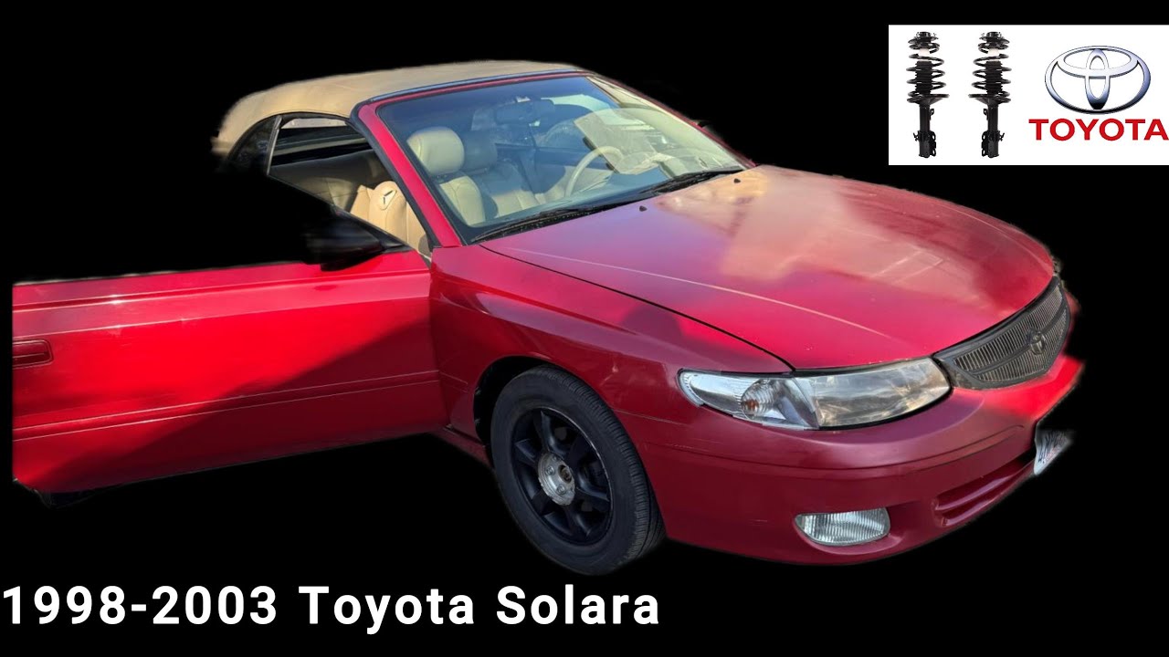 How to Replace Rear Strut Assembly 1998- 2003 Toyota Solara Convertible ...