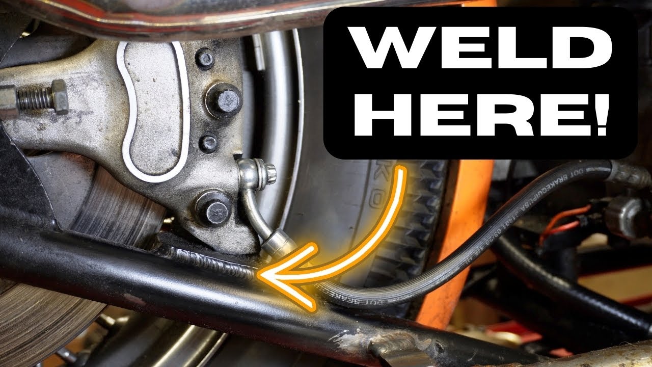 How To Build A Hidden Brake Stay For Your Chopper - YouTube