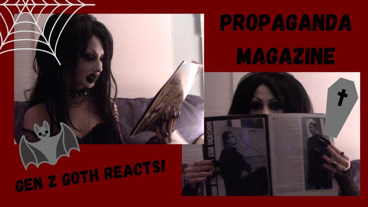 Gen Z Goth Reacts To 90s Propaganda Magazine! - YouTube