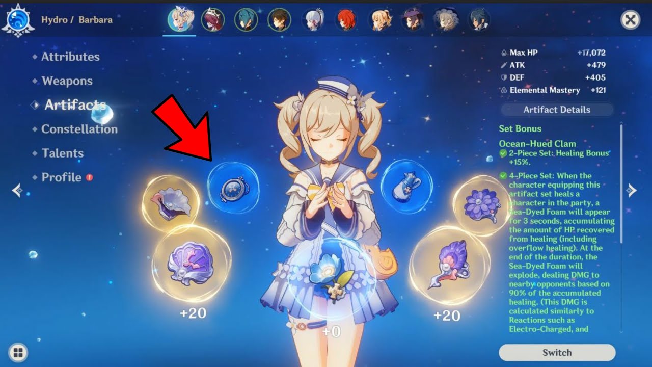 How to turn Barbara into full healer DPS with the 12 piece set ...