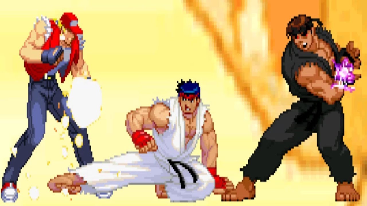 RYU VS TERRY BOGARD & EVIL RYU | FUNNY GAMING - YouTube