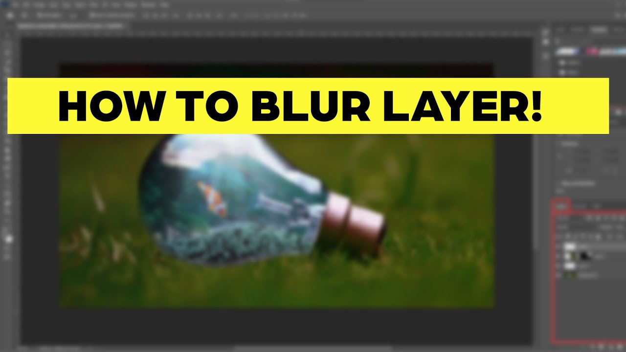 How To Make Transparent Blur Layer In Photoshop YouTube How To Make Transparent Blur Layer In Photoshop YouTube