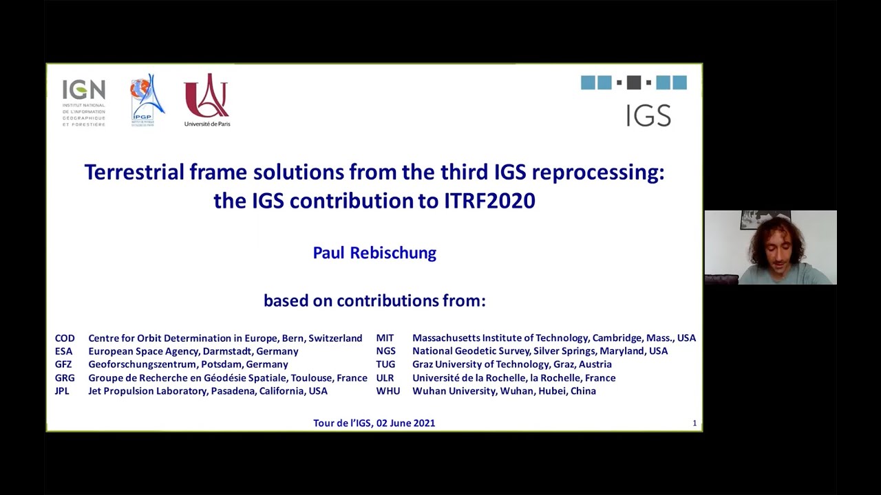 Tour de l'IGS 1st Stop: Terrestrial frame solutions from IGS repro3 ...