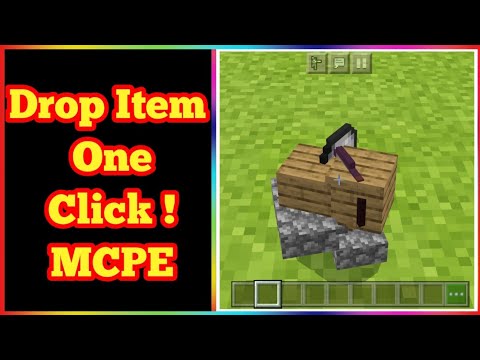 How To Drop Item In One Click ! Minecraft pocket edition | Signal 7 ...
