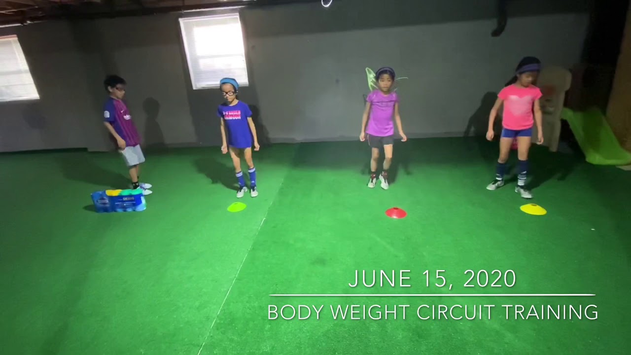 Body weight circuit training to help strengthen our core - YouTube