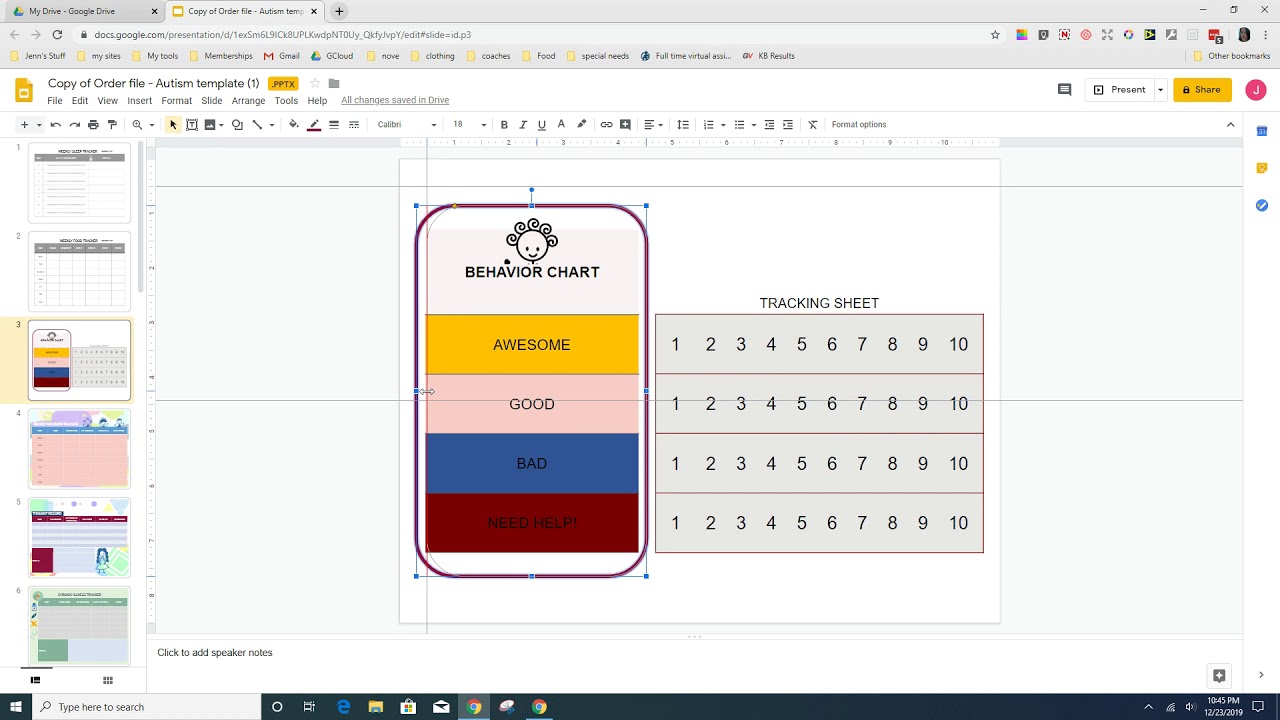 How to use Google Slides to edit powerpoint planner template ...