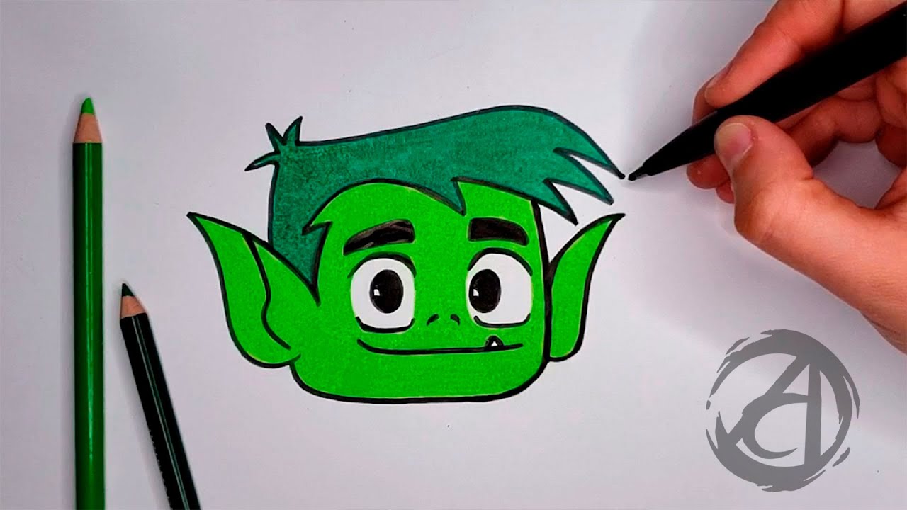 How To Draw The Beast Boy (Teen Titans GO) | Step by Step - YouTube
