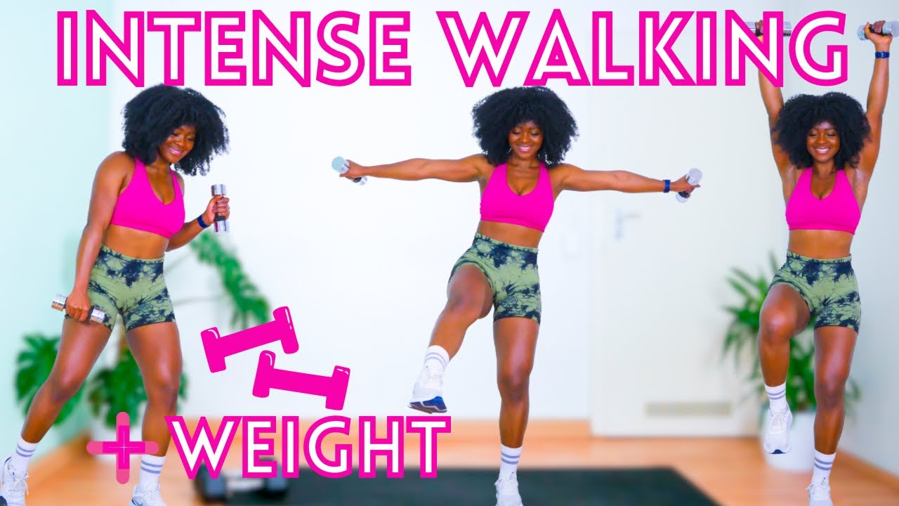 INTENSE POWER WALKING WORKOUT WITH WEIGHT🔥10 Min Walk the Weight Off🔥 ...
