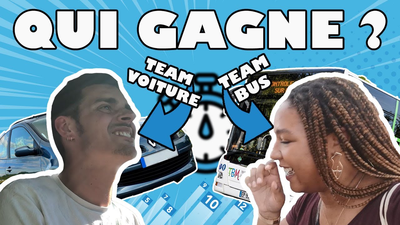 LE BUS 🚌 PEUT-IL BATTRE LA VOITURE 🚗 ? (Oui, on a testé) - YouTube