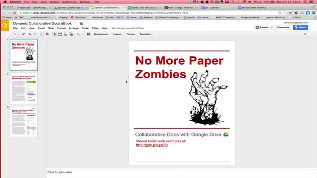 Create an eBook with Google Presentation - YouTube