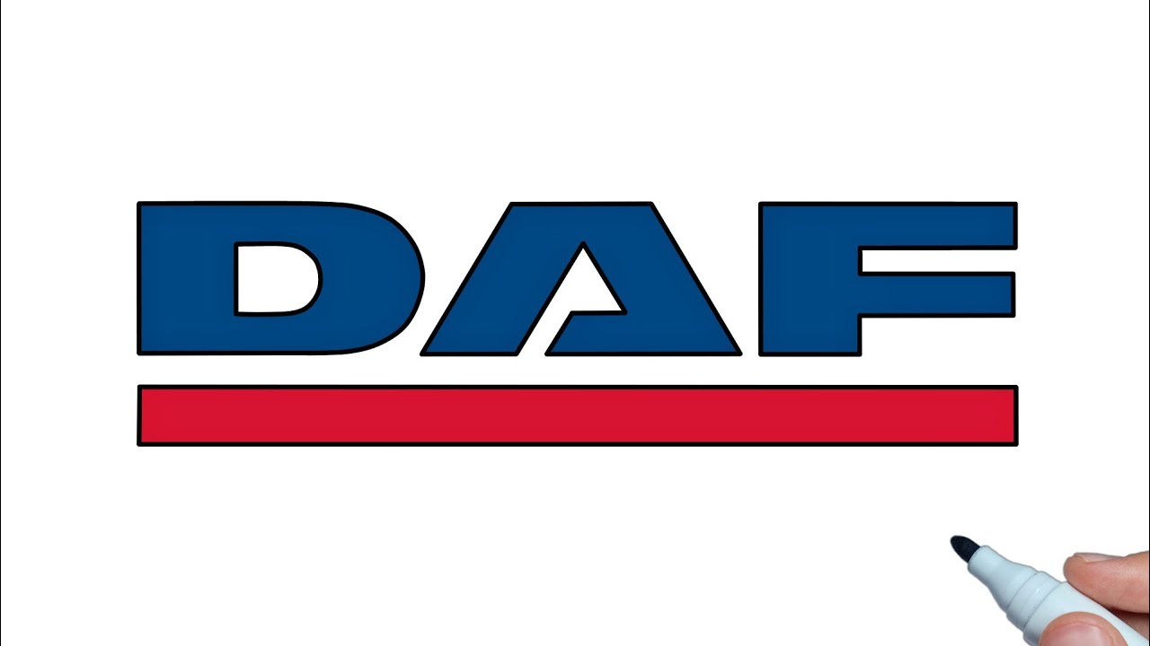 How to draw a Daf Trucks logo step by step - YouTube