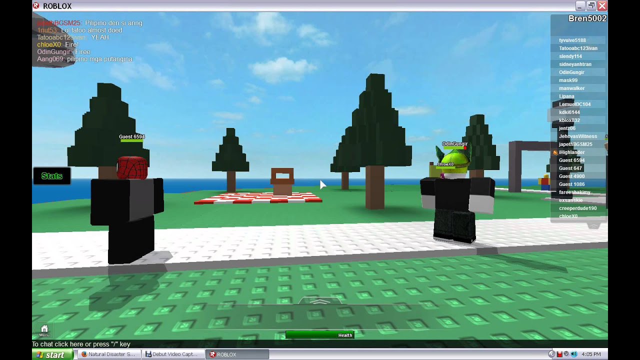 Natural Disaster Survival [NDS] Ep1.FIRE DESTROYS ROBLOX STATUE - YouTube