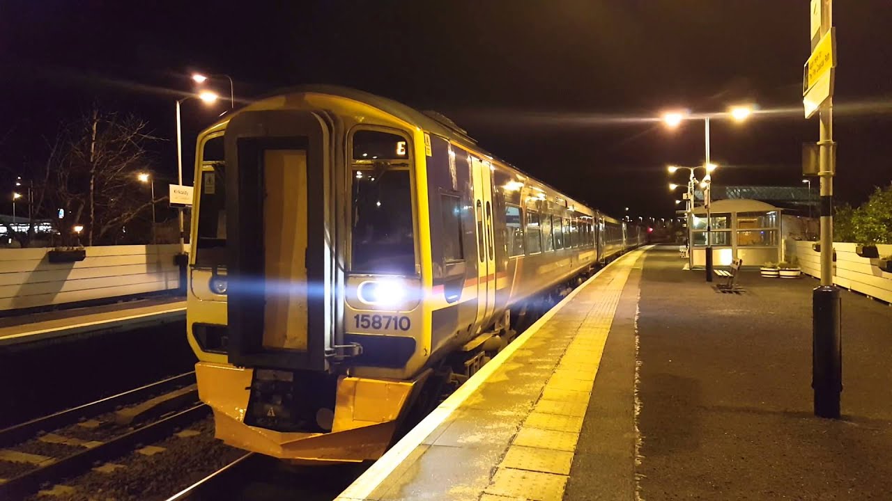 Scotrail 158710 & 158871 Departing Kirkcaldy for Edinburgh From ...