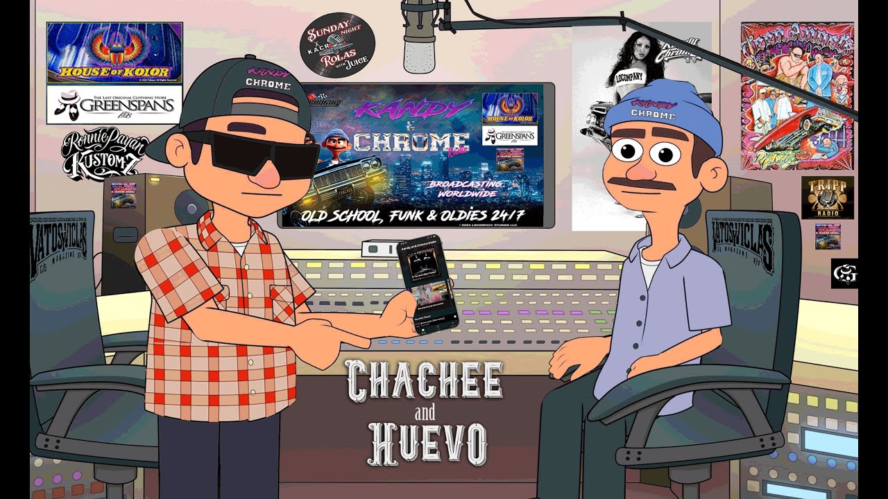 Chachee and Huevo, Kandy and Chrome Radio Host Old School Funk and ...