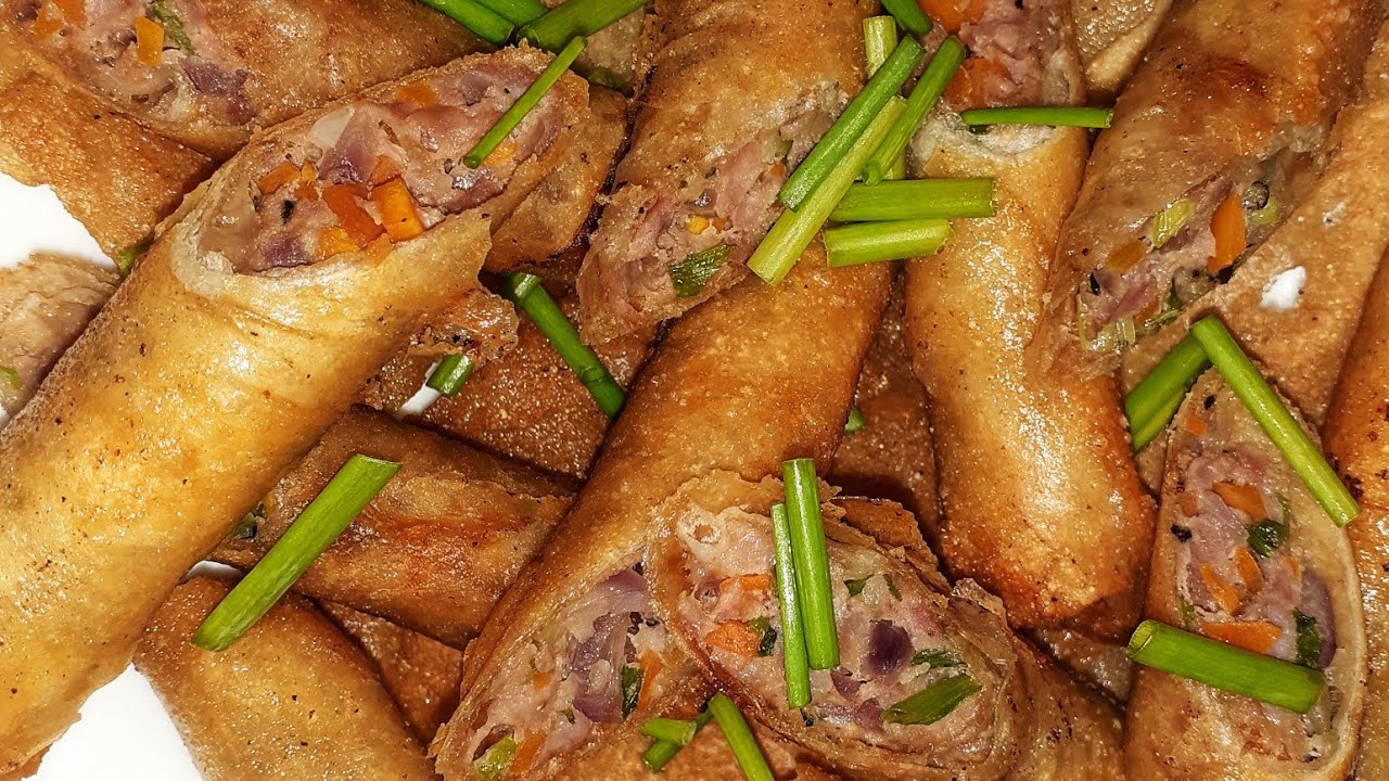 The Real Lumpia Shanghai Chinese Style Juicy Delicious!! - YouTube