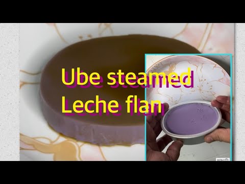 Simple Ube steamed leche flan - YouTube