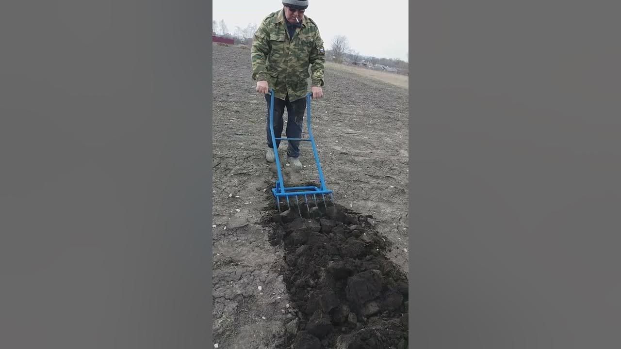 Чудо лопата,для копки огорода,как весной,так и осенью.Из того что было ...