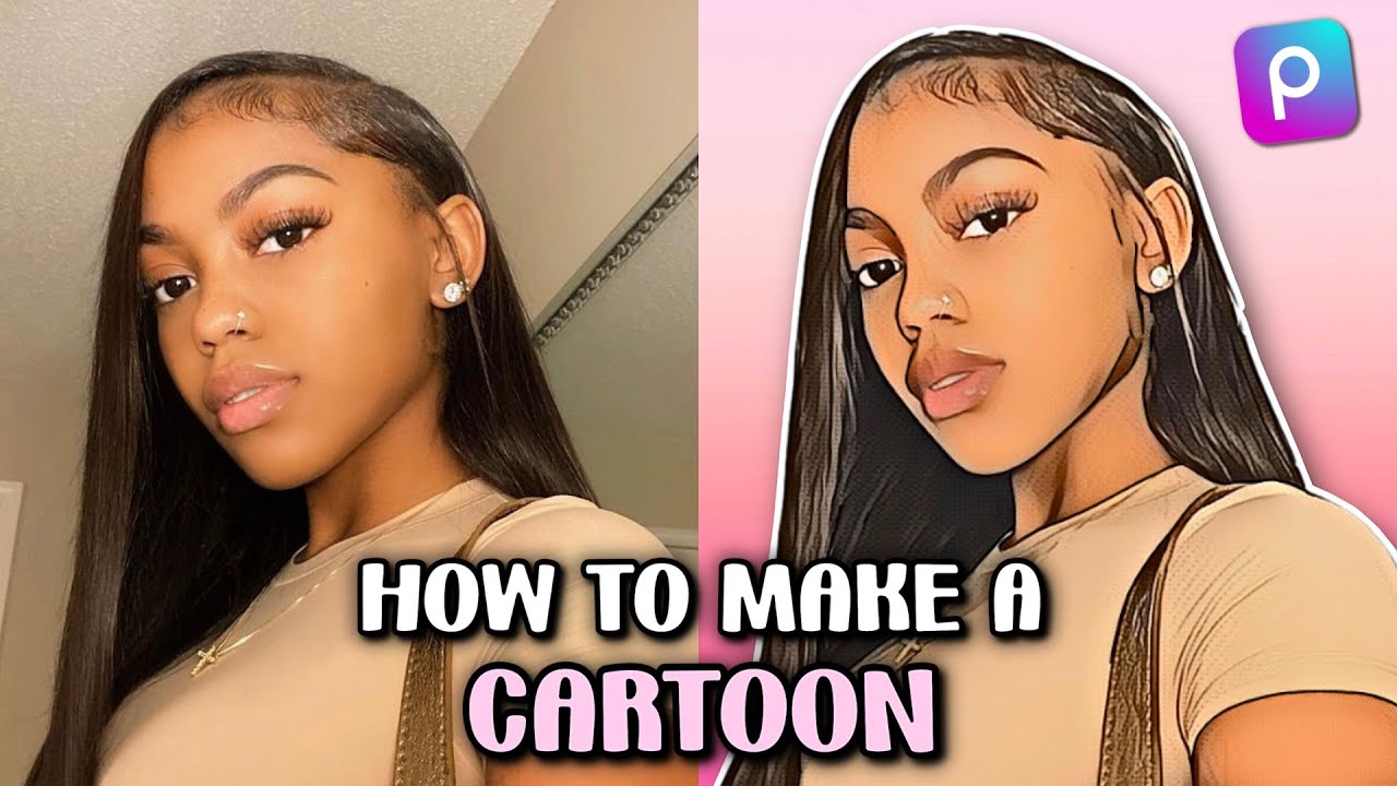 HOW TO MAKE A CARTOON OF YOURSELF USING PICSART ON A PHONE FOR FREE ...