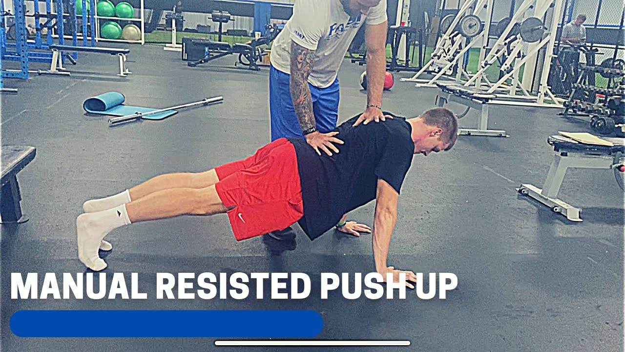 Manual Resisted Push Ups l Partner Push Ups l - YouTube