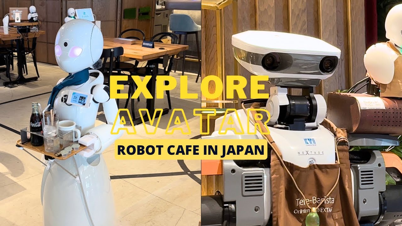 Explore the Futuristic Avatar Robot Cafe in Tokyo Japan, Dawn Cafe Vlog - YouTube
