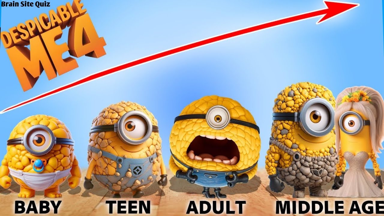 Despicable Me 4 Growing Up Evolution | Mega Minions Jerry, Gus, Mel ...