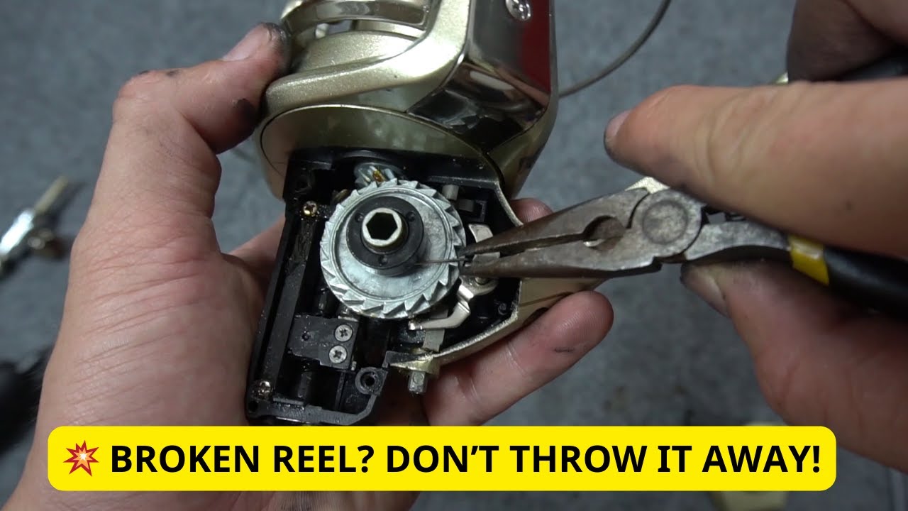 How to Repair a Fishing Reel: Fix a Spool That Won't Move Up or Down ...