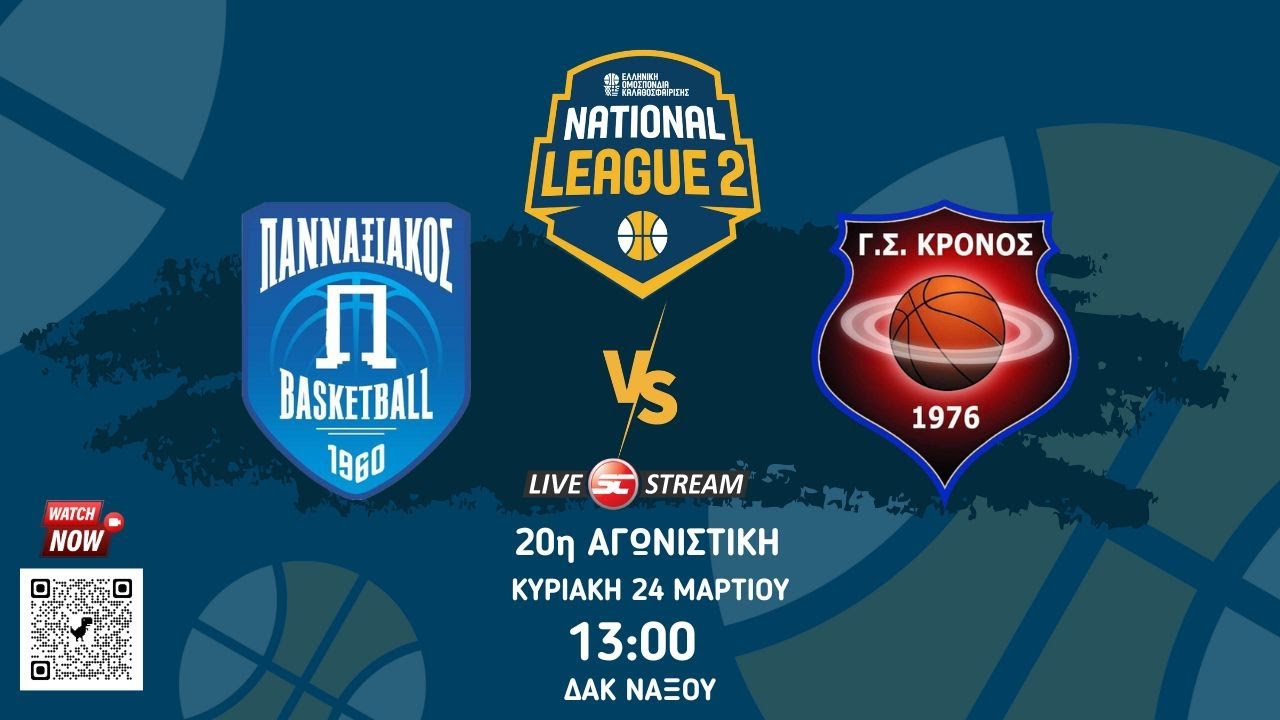 Πανναξιακός ΑΟΚ - Κρόνος Αγίου Δημητρίου (National League 2 | 2ος ...