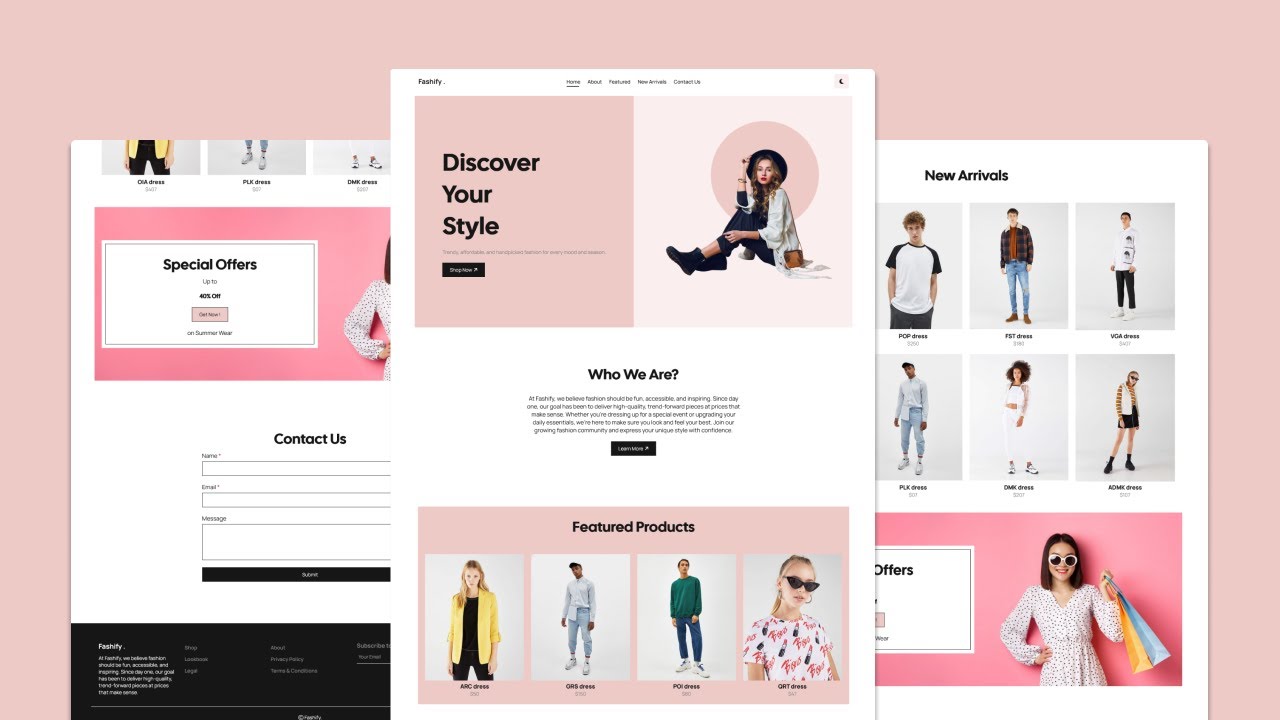 Build A Responsive Fashion Store Website With Html Css And Javascript 4943