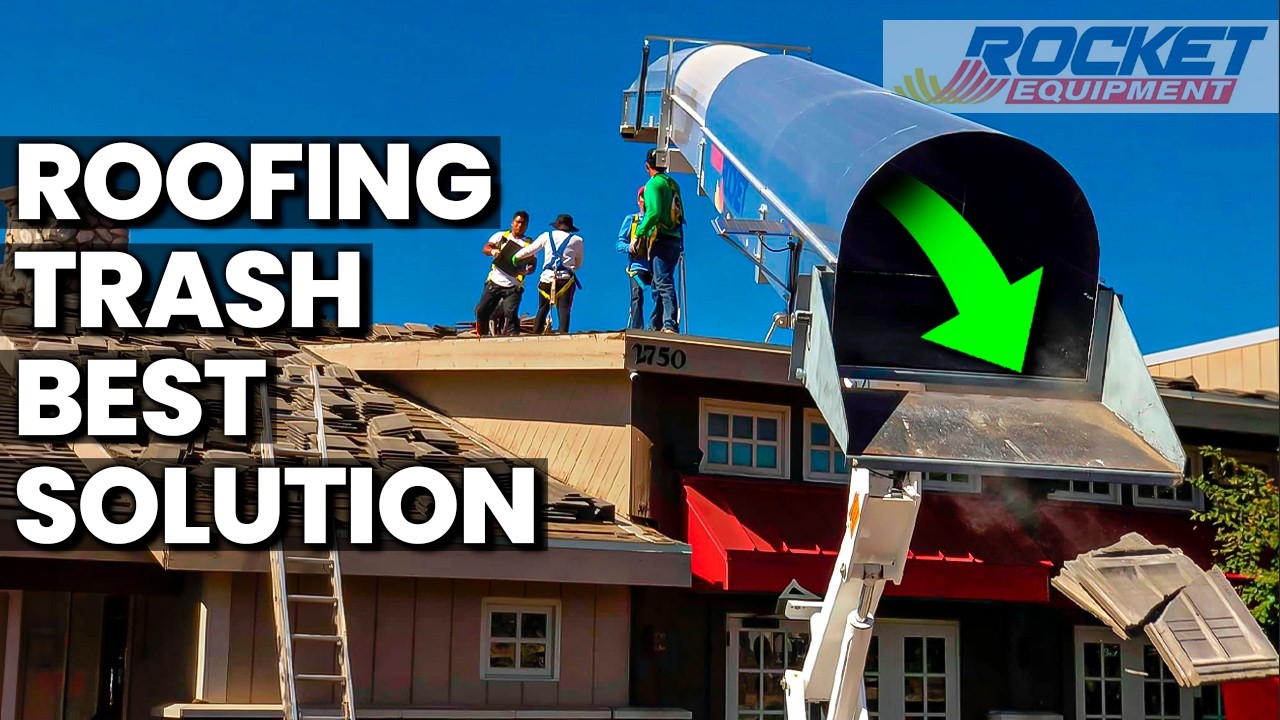 New Roofing Tools: Improved Trash Rocket - YouTube