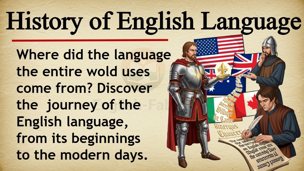 History of English Language || 📜🗣️ Learn English Through Story Level 2 ...