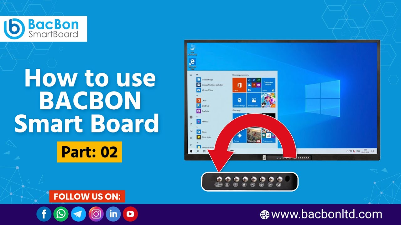 How to use BACBON Smart Board | ব্যাকবন স্মার্ট বোর্ডের ব্যবহার | পর্বঃ ০২ - YouTube