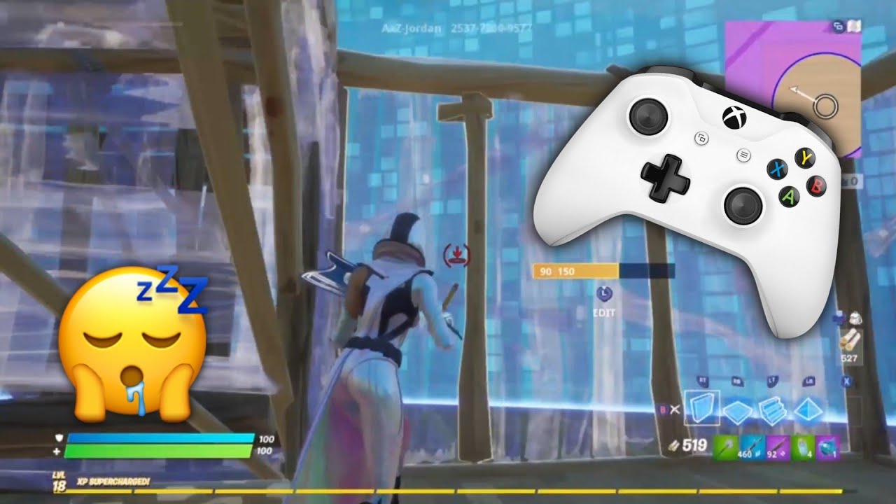 ASMR Fortnite 1v1 Boxfights 😴 Relaxing Gum Chewing + 🎧🎮 Controller ...