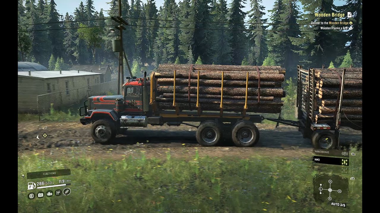 SnowRunner | Phase 3 | Pacific P512 Logging (Tweaked Truck) - YouTube