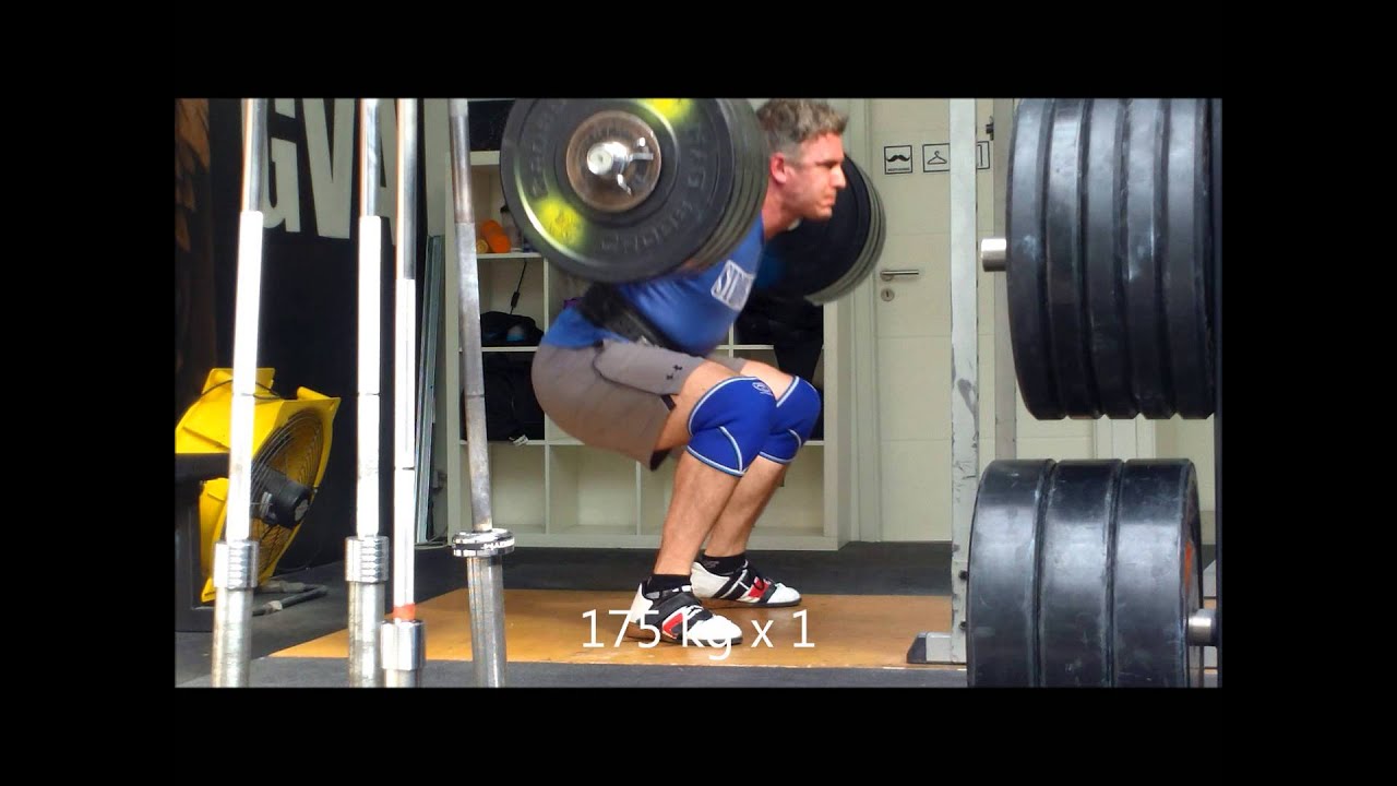 Squat 175 kg x 1, 1 150 kg x 2 9-3-2015 - YouTube