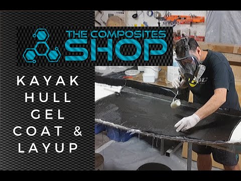 Ep02 Kayak Hull Gel Coat and Layup - Kayak Build - The Composites Shop ...