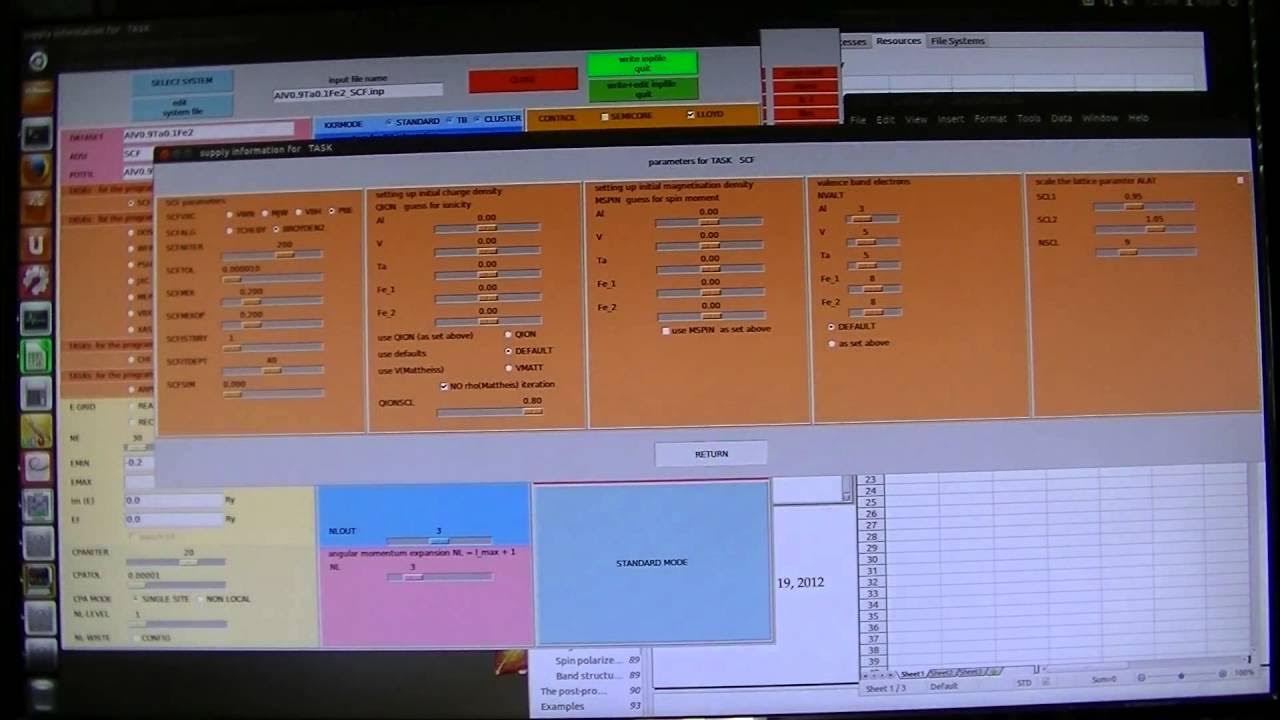 SPR-KKR part 1 (LDA+U, Full Potential), SCF calculation - YouTube