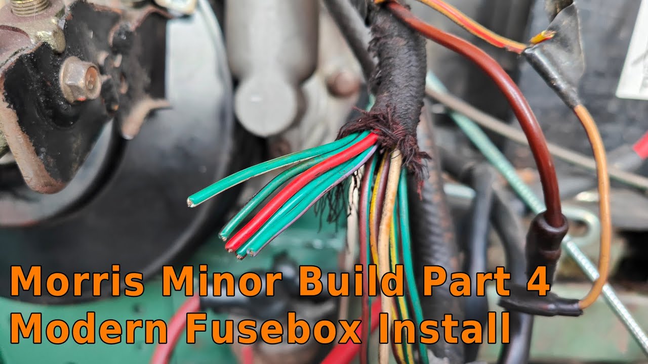 Morris Minor Fast-ish Road Build Part 4: Modern Fusebox Install - YouTube
