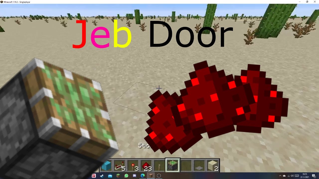 2x2 Jeb Piston Door + Bonus Vault Door!!! - YouTube