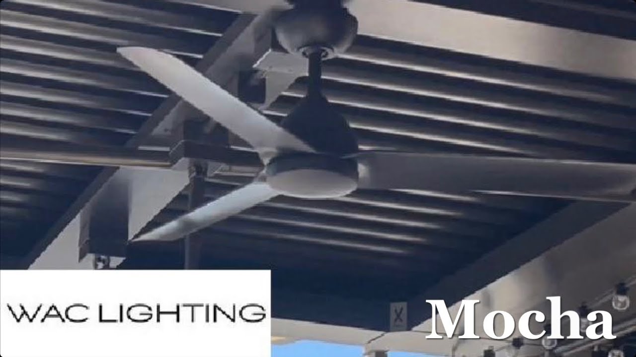 54” WAC lighting Mocha ceiling fans - YouTube