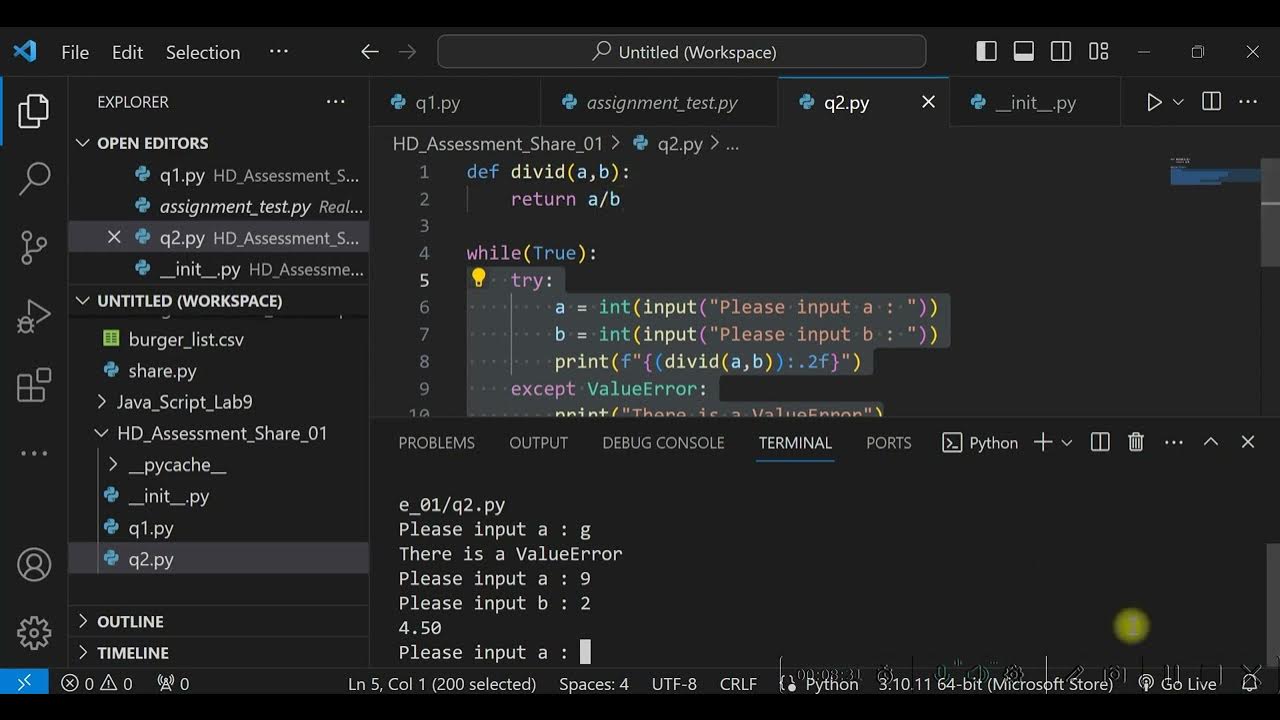 Python assessment Hints q2 - YouTube