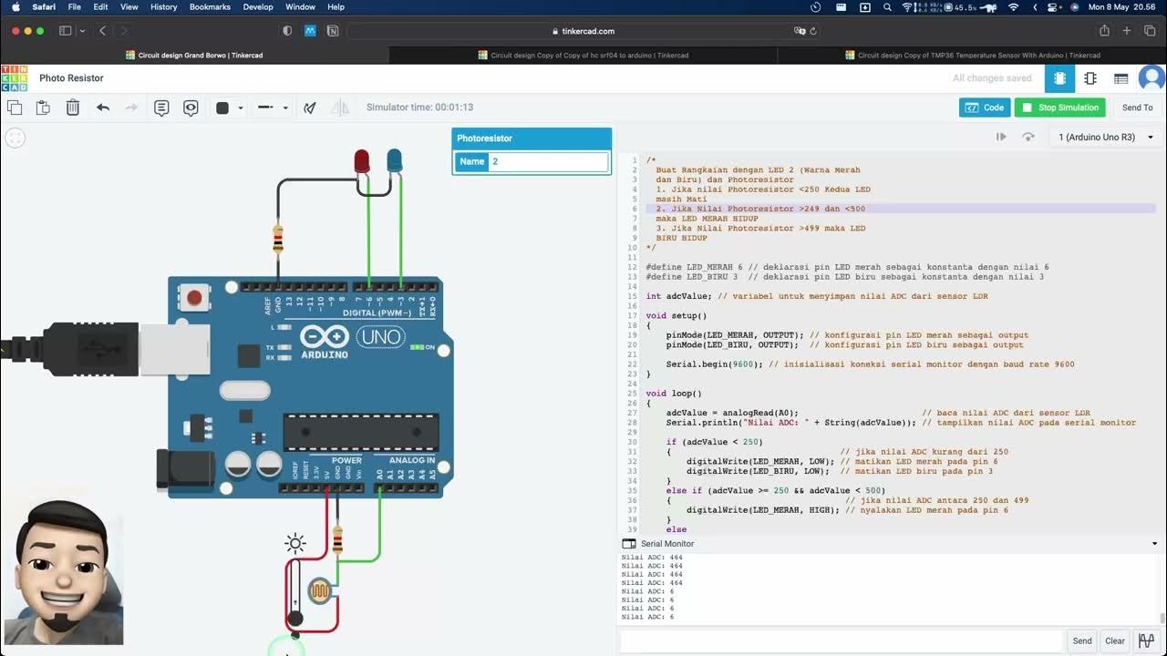 Tutorial Arduino Membaca Sensor Cahaya - YouTube