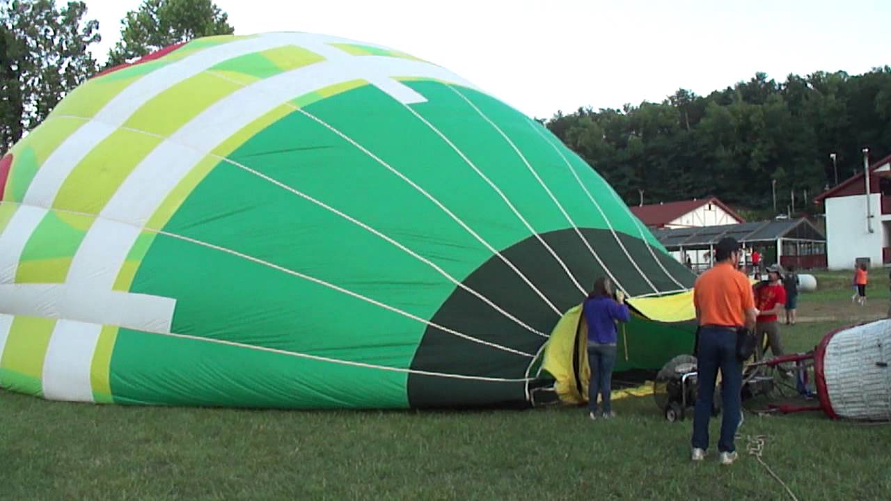Hot Air Balloon Setup - YouTube