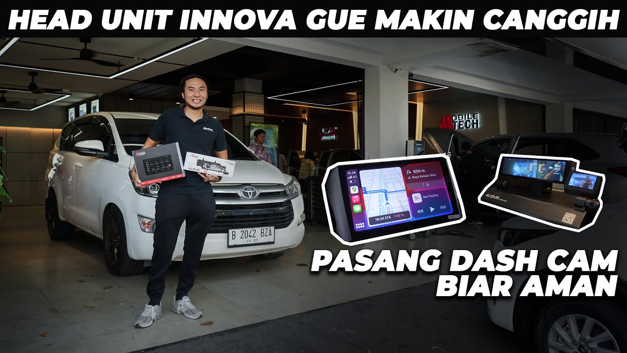 Part 4 BARU REPAINT UDAH KETABRAK, AMANIN INNOVA DEH DISINI PAKE DASH CAM & HEAD UNIT MOBILE ...