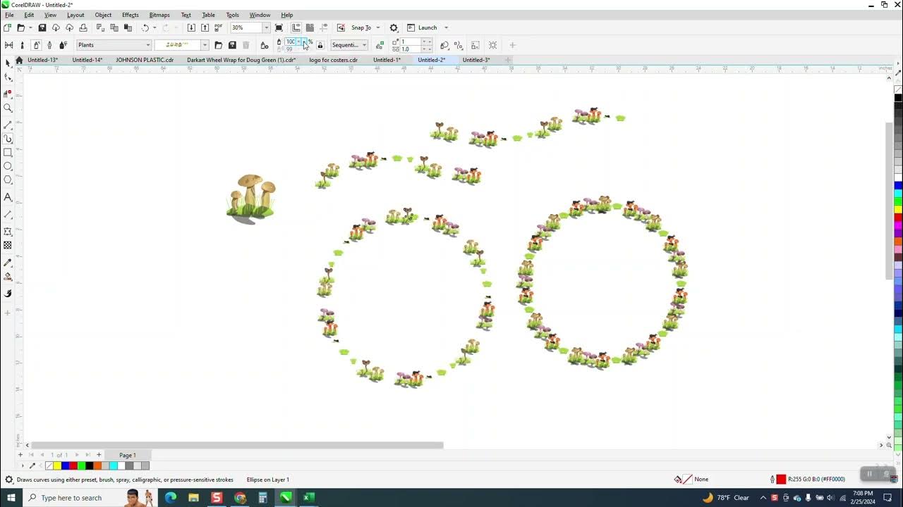 CorelDraw Tips & Tricks Artistic Media Tool make a Brush Stoke PROBLEM - YouTube