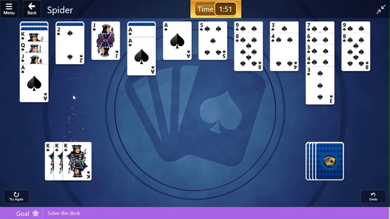 Microsoft Solitaire Collection - Spider | April 11th 2018: Solve the ...