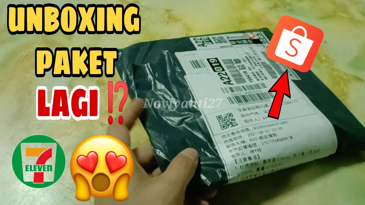 🔴 belanja di shoppe lagi⁉️ unboxing paket shoppe😱. #shoppetaiwan - YouTube
