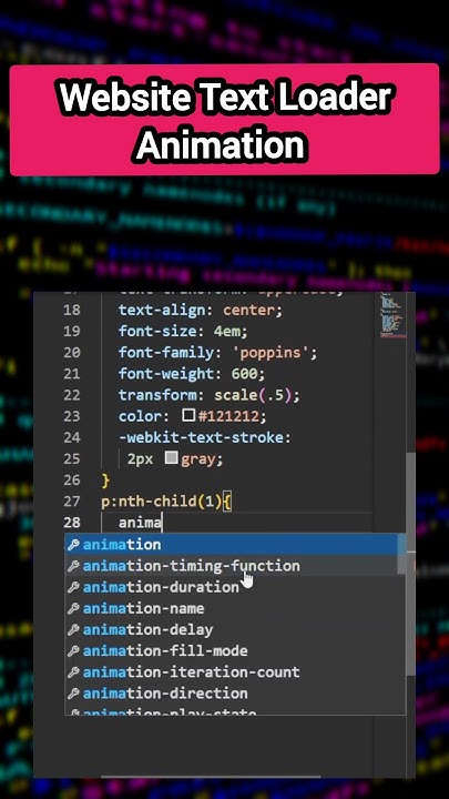 Website Text Loader Animation Frontend Programming Javascript Html Coding Css Html5