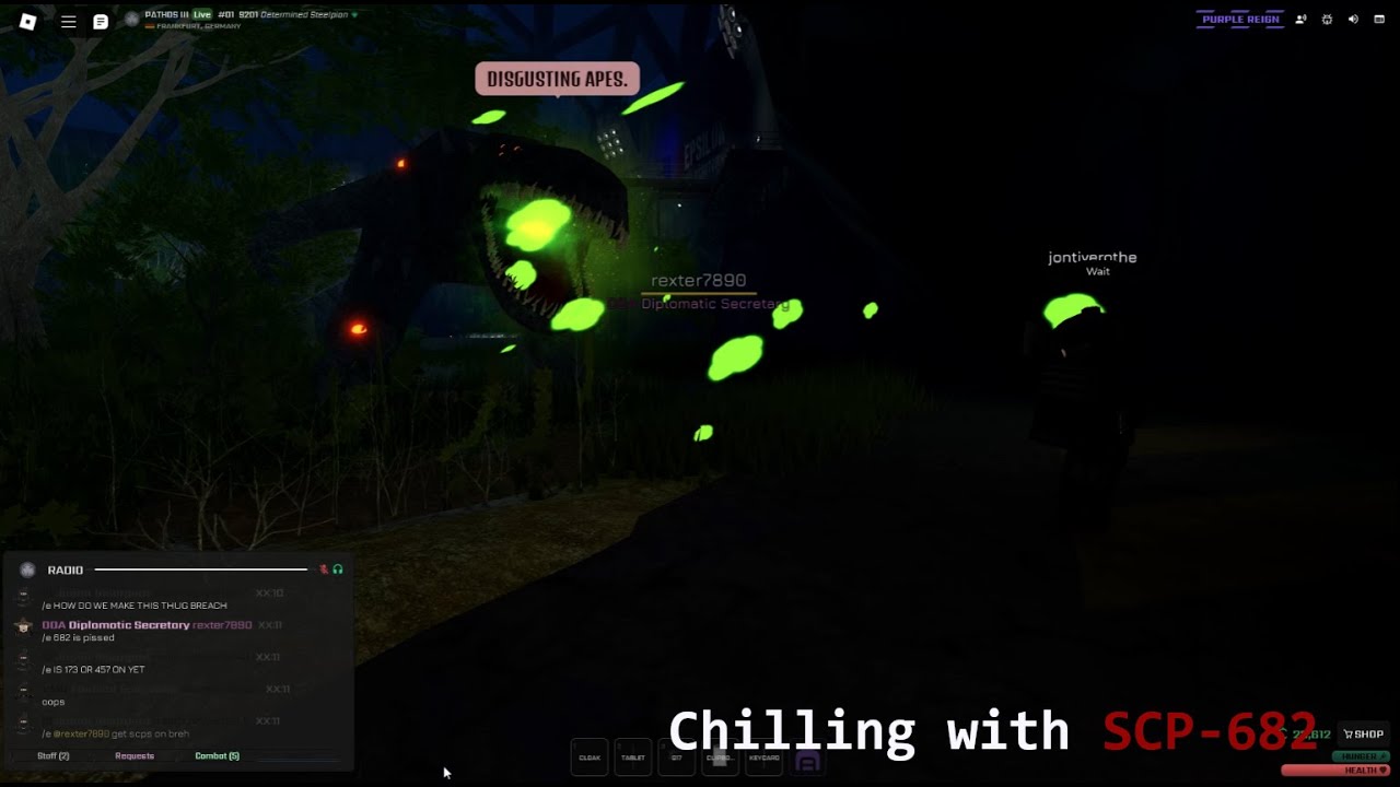 Chilling with SCP 682 During a Chaos Insurgency Raid | SCI - Pathos III ...