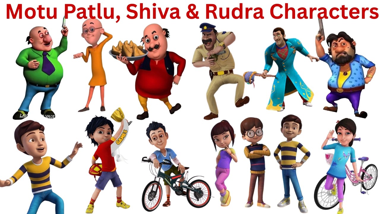 Motu Patlu, Shiva & Rudra – India’s Top Cartoons | All Characters ...